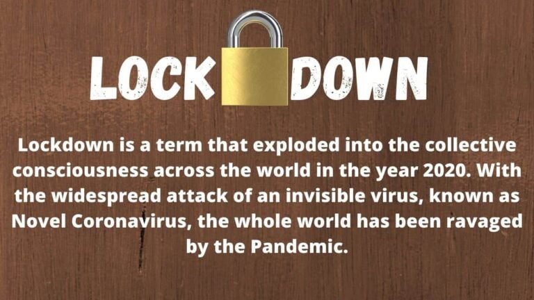 Essay on Lockdown in English for Students and Children