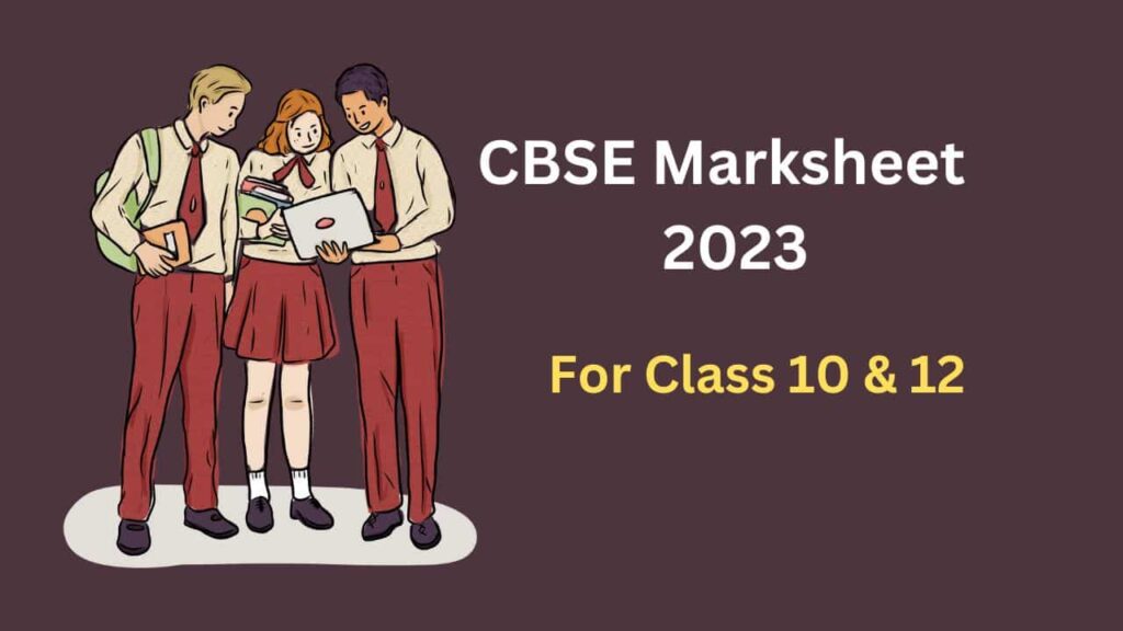 CBSE Marksheet 2023 for Class 10 and 12 Students at digilocker.gov.in