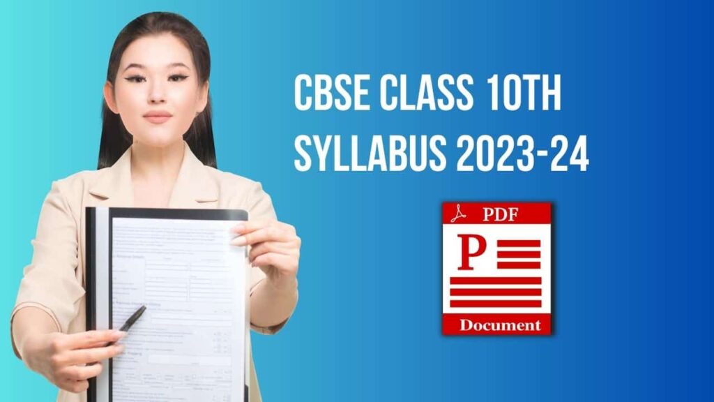 CBSE Class 10th Syllabus 2023-24 PDF Download