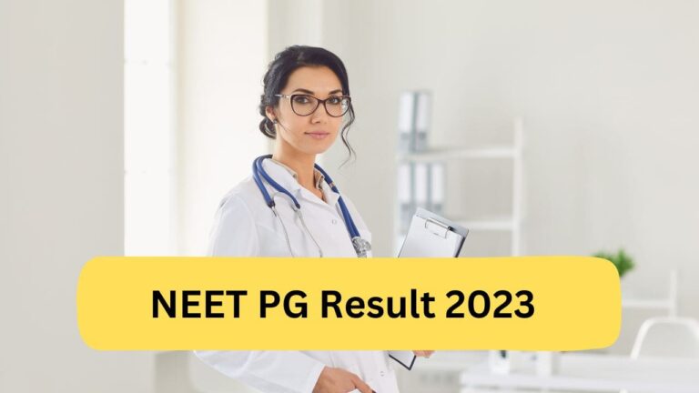 Neet Pg Result 2023 Know The Date And How To Check Result Here