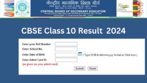 CBSE Class 10 Result 2024 Live Updates @cbseresults.nic.in