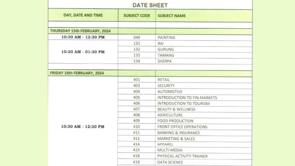 CBSE 10th 12th Board Exam Date Sheet 2024 OUT, Download PDF Here