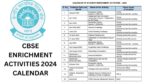 Calendar of Student Enrichment Activities 2024