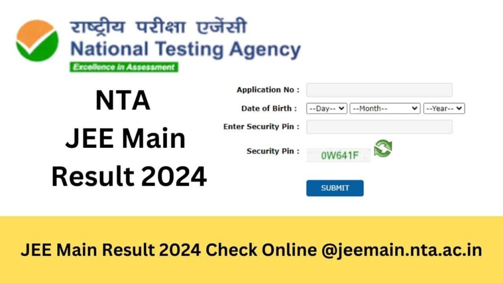 NTA JEE Main Result 2024 Official Date [25 April] Check @jeemain.nta.ac.in