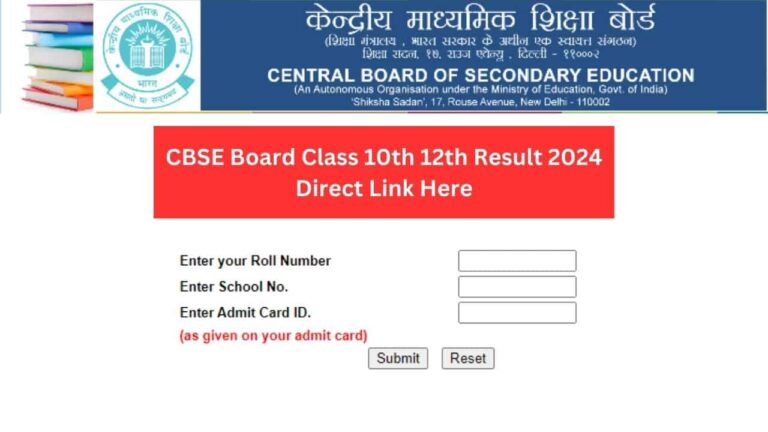 Cbse Board Class 10th 12th Result 2024 Official Date Out